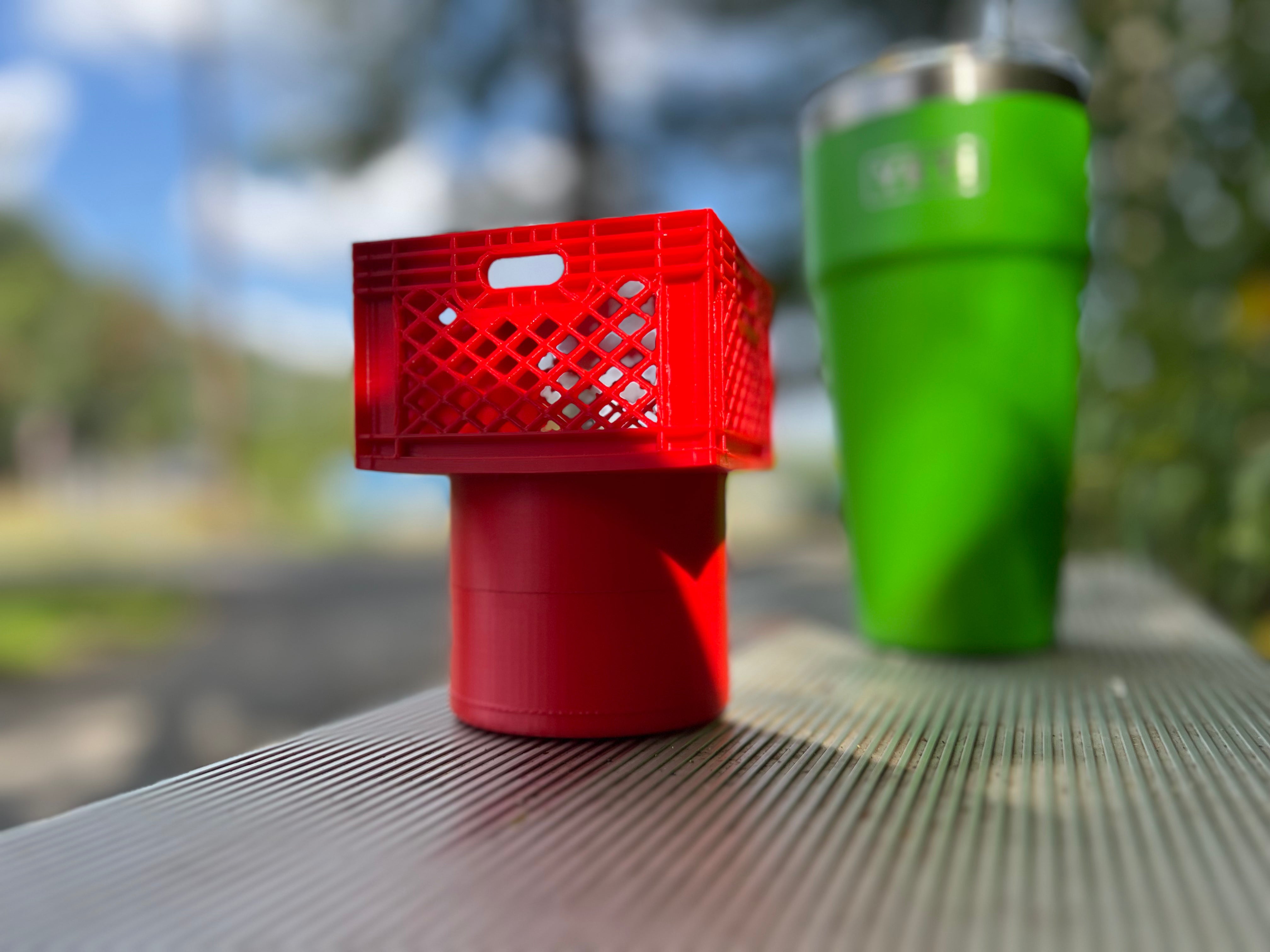 “Guers” crate stash cup holder – Dark Space Creations